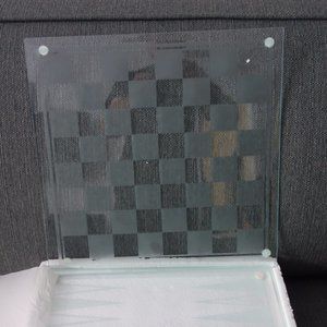 Games | Glass Game Set 3 In 1 Play Chess Checkers Or Backgammon Never ...